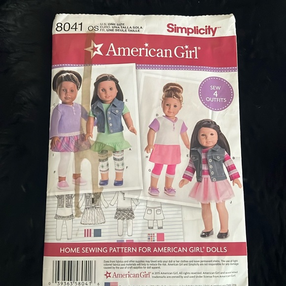 Simplicity | Other | Simplicity8 Inch Doll Pattern | Poshmark
